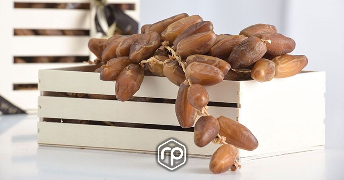 Coffret dattes branchées en bois - Deyma